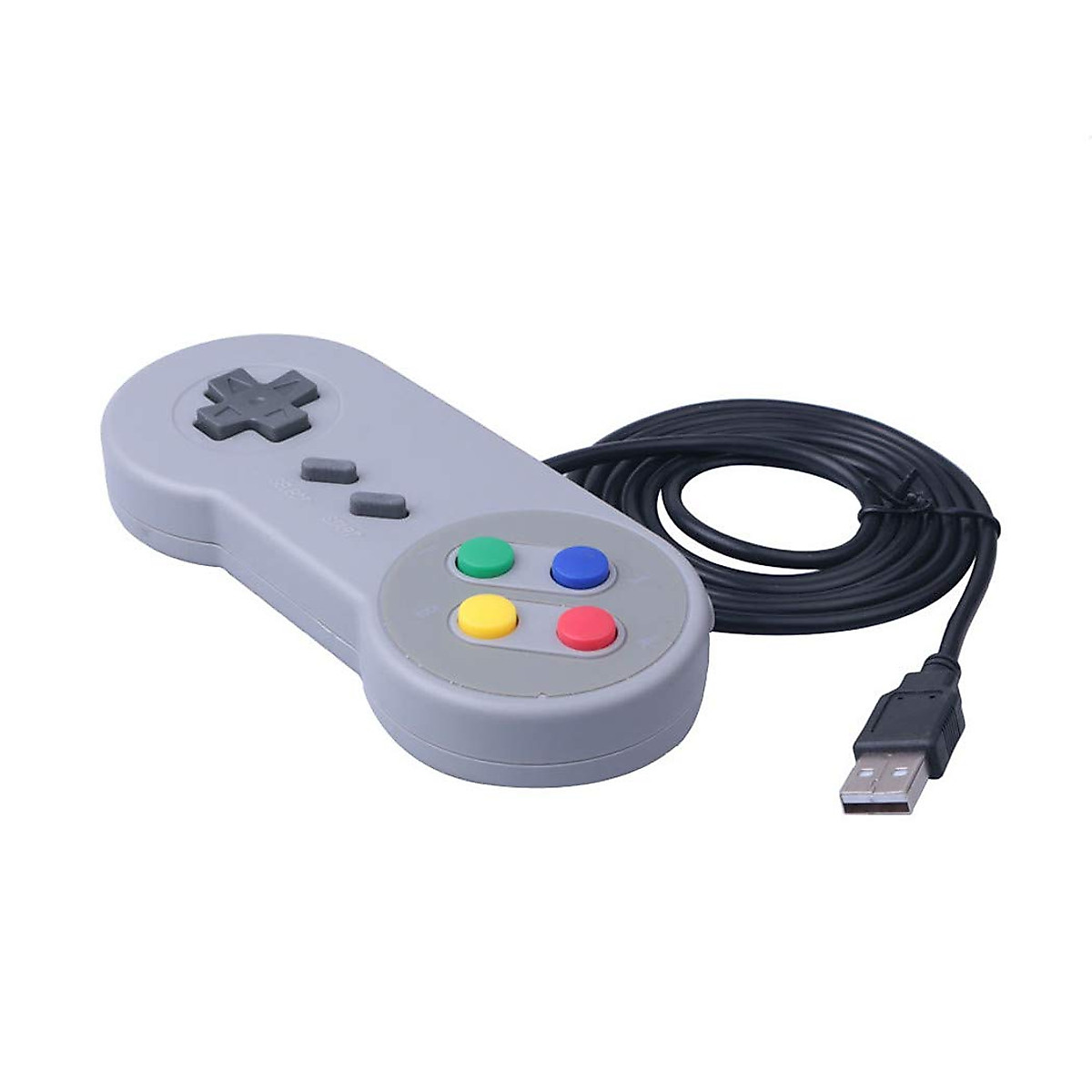 Cotchear 2 Packs USB Wired Controller for for Classic Super Nintendo NES SNES Game Pads for Windows PC Computer Control