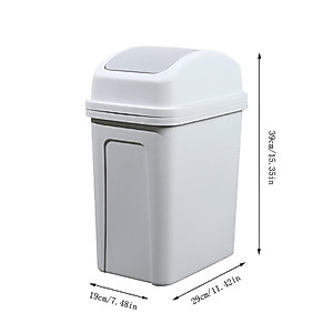 KELINFONG Trash Can Kitchen,5.5 Gallons, Plastic Outdoor Garbage Can with Lid, Waste Basket,Trash Bin,Garbage Bin,Pink Trash Can for Living Room, Bedroom, Bathroom, Outdoor, Kitchen, Dorm, Office