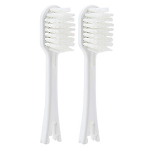 IONPA [Wide - White] Replacement Brush Head, 2pcs/Pack, Made in Japan IONIC KISS You, hyG, Extended Filament, Floss Action