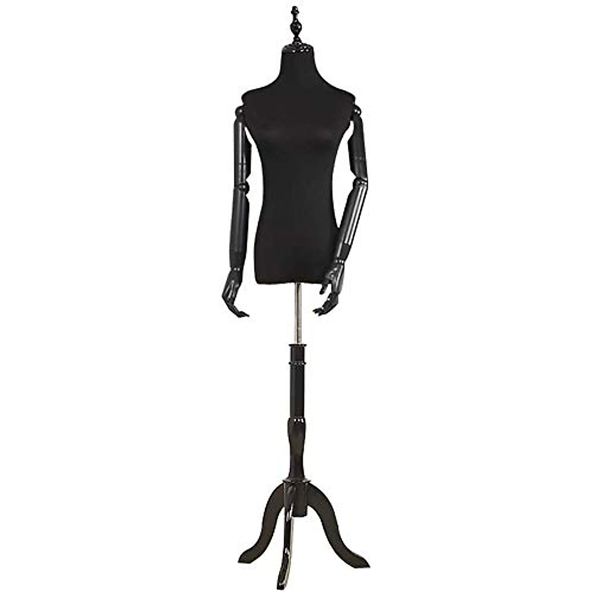 Tailors Dummy Mannequin Torso with Tripod Stand for Women Clothing Dress Display Dressmakers Dummy Female Dressmaking Dummy Tailors Bust Mannequin