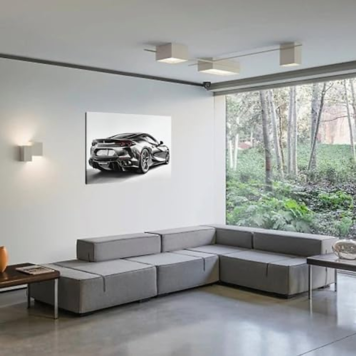 Car Poster Ferrari F40 Supercar Posters Racing Car Canvas Wall Art For Boy's Bedroom SuperCar Wall Decor Frame-style 18x12inch(45x30cm)