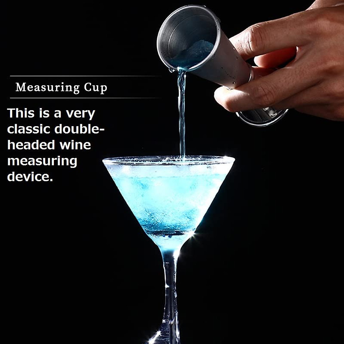 jigger 2oz 1oz,Cocktail Jigger measuring cup,with Measurements Inside Alcohol Measuring Tools shot measure jigger shot Japanese Style Sim Double Jigger for Bartending bartender tools (Gold)