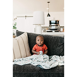 Copper Pearl Three-Layer Baby Blanket: Soft Baby Quilts for Boys and Girls | Breathable, Cozy, Toddler Blanket | Baby Quilt for Newborns | 46x46 Premium Polyester/Rayon | Trout