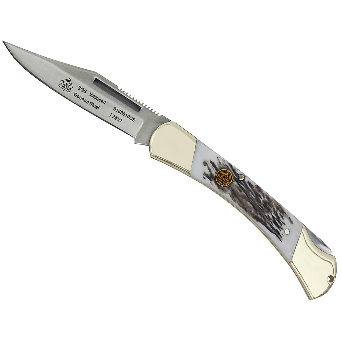 PUMA SGB Whitetail POM Commando Staghorn Hunting Pocket Knife