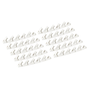 M METERXITY 10 Pack Chaise Adjustment Bracket - 5 Positions to Adjust The Inclination, Apply to Outdoor/Garden/Balcony (White)