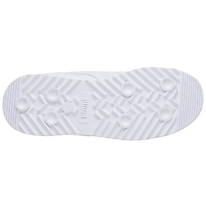 PUMA unisex child Roma Basic Sneaker, White/Light Gray, 10 Toddler US