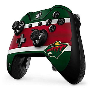 Skinit Decal Gaming Skin compatible with Xbox One Elite Controller - Officially Licensed NHL Minnesota Wild Jersey Design
