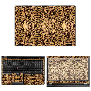 Decalrus - Protective Decal Leopard Skin Sticker for Lenovo ThinkPad P53 (15.6" Screen) case Cover wrap LEthnkpd15_P53-187