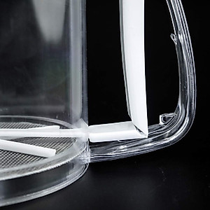 Flour Sieve Fine Mesh Filter Plastic Flour Sifter Handheld Shaker Sugar Powder Kitchen Strainer Baking Tool for Chocolate Coffee Powder Sieving