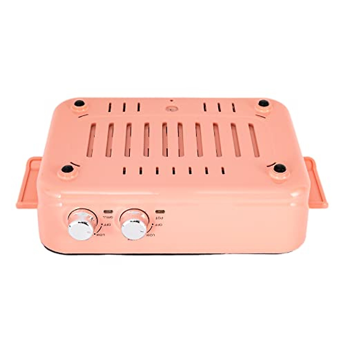 TFCFL Electric Grill and Hot Pot, 2 in 1 Non-Stick Barbecue Hot Pot Grill with Dual Temp Control, 1200-1500W, 2L, Mini Smokeless Korean BBQ/Shabu (Pink)