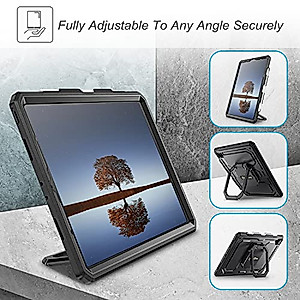 Fintie Case for iPad Pro 11 4th / 3rd Generation 2022/2021, iPad Pro 11 2nd/1st - [Tuatara Magic Ring] 360 Degree Rotating Shockproof Rugged Cover w/Screen Protector, Pencil Holder, Black