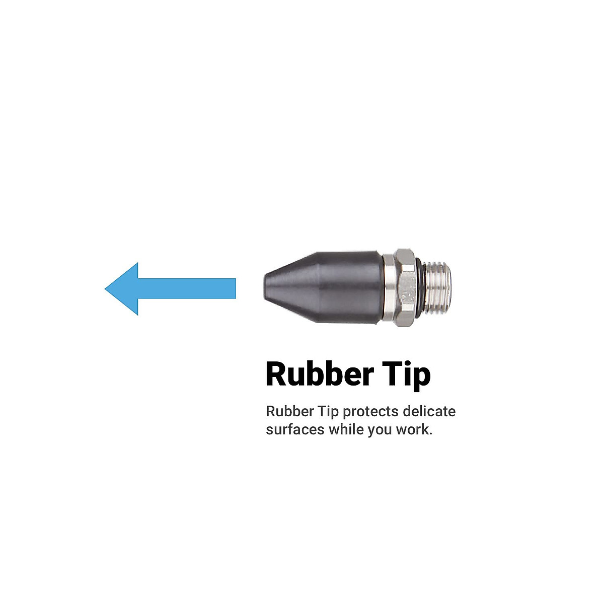 5Piece Nozzle Set For Capri Tools 2-Way Air Blow Gun