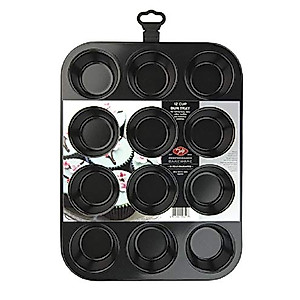 Tala Non Stick 12 Cup Bun Tin, Black