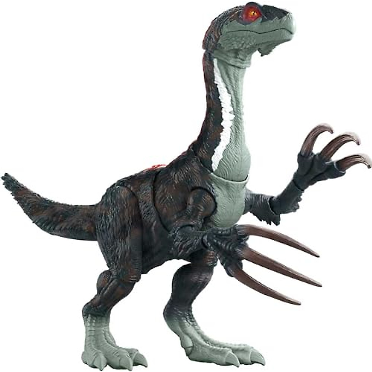 Mattel Jurassic World Dominion Sound Slashin Therizinosaurus Dinosaur Action Figure Toy with Attack Feature and Sounds