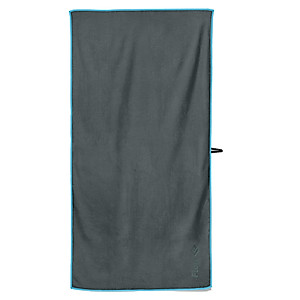 Flow Hydro Sport Towel - Microfiber Quick Dry Swimming Towels for Swim, Pool, Triathlon, and Other Water Sports in Medium, Large, Extra Large, and Hooded Sizes (Gray, Medium (48" x 24"))