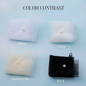 Yalice Catherdal Wedding Veils for Brides Long Bridal Veil 1 Tier Veils Floral Lace Soft Tulle Veils with Comb 118''(Ivory)