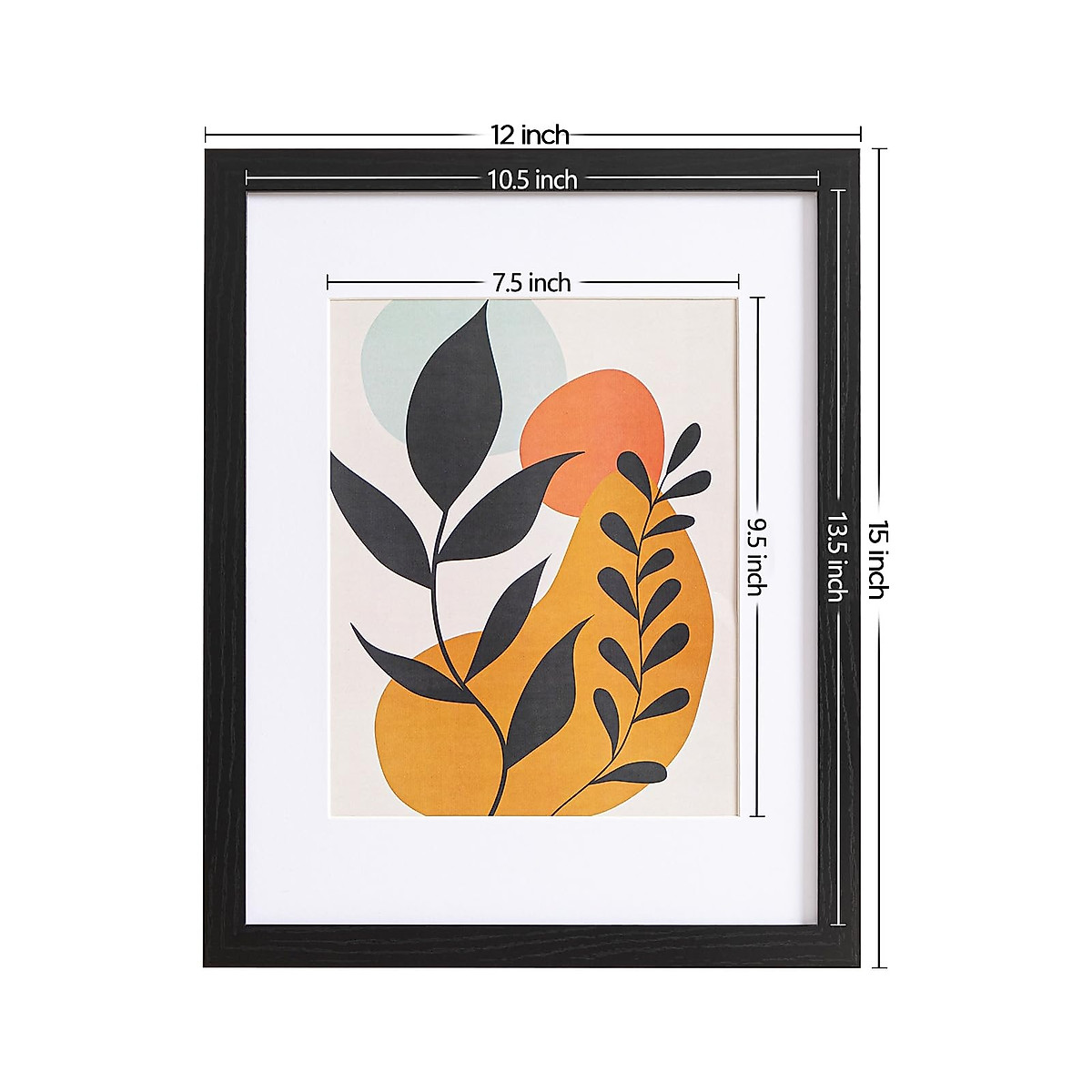 eletecpro 11x14 Picture Frames Set of 10, Picture Frame Collage Wall Decor Display 8x10 Photo With Mat or 11x14 without Mat, Home Decor Gallery Wall Frame for Wall Mounting, Black