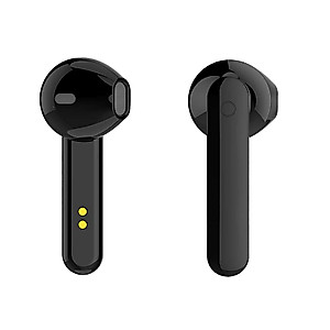 Laud True Wireless Earbuds - Noise Cancelling  Bluetooth Earphones - Smart Touch Control Sound Buds with Charging Case -Built-in Microphone Compatible with iOS & Android - Black