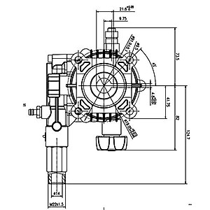 2400-2800PSI Pressure Washer Replacement Pump, 3/4" Shaft Horizontal Pressure Pump Replacement Power Washer Pump Universal Pumps for Power Washer
