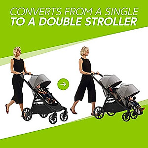 Baby Jogger City Select LUX Stroller | Baby Stroller with 20 Ways to Ride, Goes from Single to Double Stroller | Quick Fold Stroller, Port