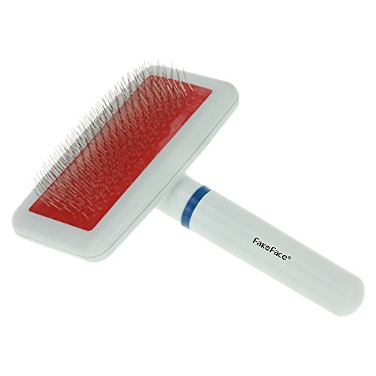 FakeFace Pet Puppy Dog Cat Hair Shedding Grooming Fur Trimmer Groomer Soft Pin Gilling Brush Comb Slicker Rake Tool with Antiskid Handle Grip Large