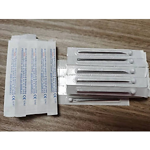 JIESIBAO 50PCS Mixed Body Piercing Needles, 12G 14G 16G 18G 20G Stainless Steel Sterile Disposable Ear Nose Navel Nipple Lip Piercing Needles