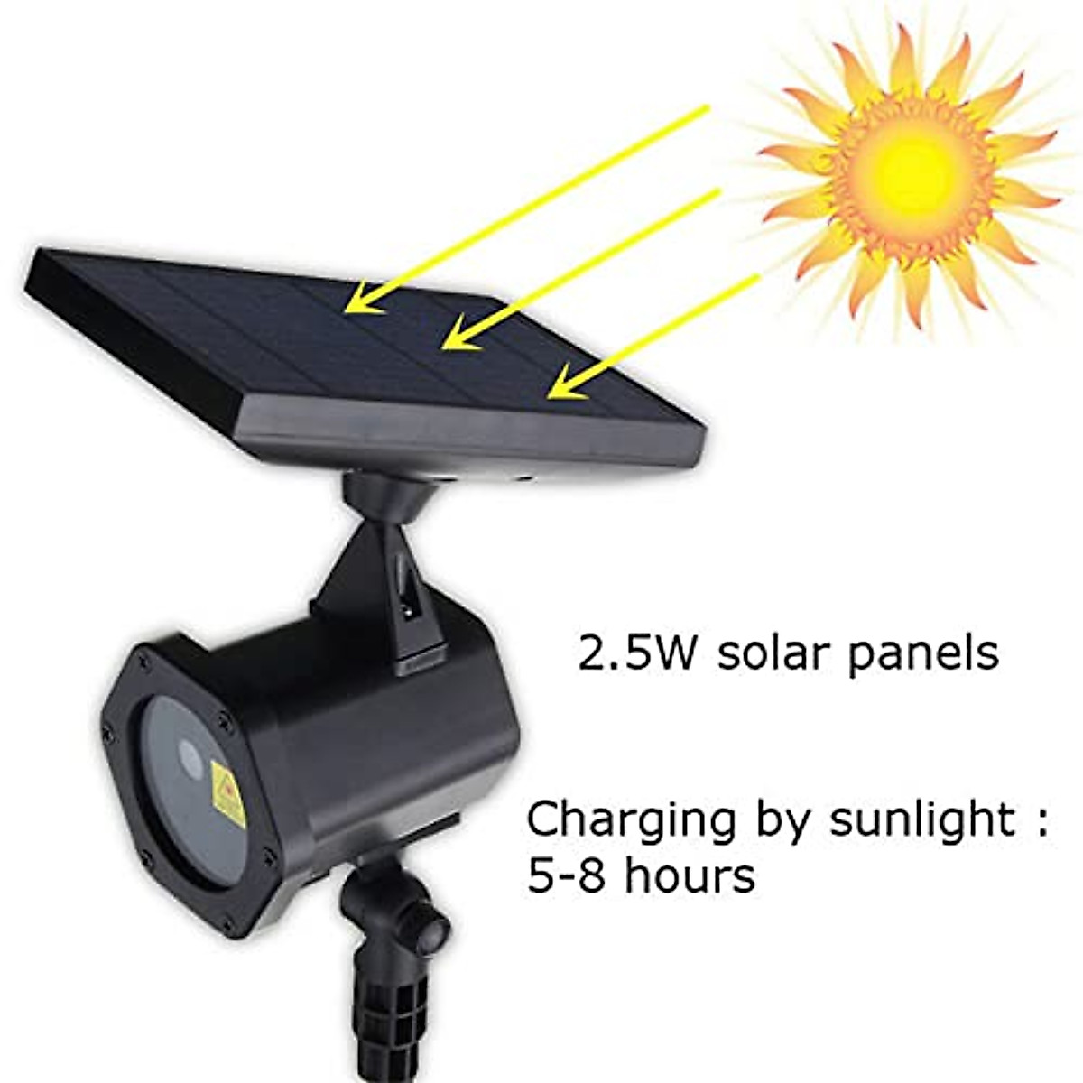 LED Solar Energy Lights, Christmas Projector Light, Festival Rotating Spotlight, Christmas Festival Outdoor Landscape Decorative Lighting