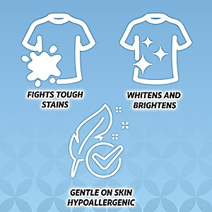 Amazon Brand - Presto! Concentrated Liquid Laundry Detergent, Free & Clear, Hypoallergenic, Free of Perfumes Clear of Dyes, 110 Loads, 82.5 fl oz