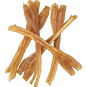 Pawstruck "7-9" Beef Tendon Chews for Dog (10 Sticks) Pet Food, Natural Beef Strap Odorless Treats, Cleans Teeth, Free-Range, Grass-Fed Beef, Free of Artificial Ingredients and Flavors, 1 Pound