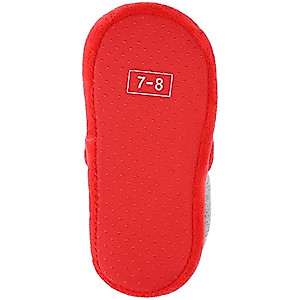 Sesame Street Toddler Slippers, Allover Character Print, Red/Grey, Size 7/8