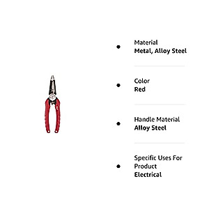 Milwaukee Electric Tool 48-22-3079 6-In-1 Combination Wire Pliers, 2.03 " x 7.75 " x 0.67"