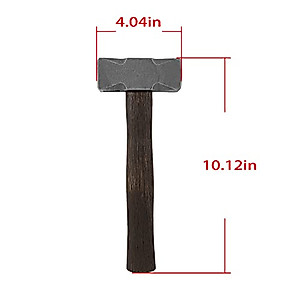 Hand-made Square Forging Hammer Bladesmithing Tool for Farrier Blacksmith Bladesmith