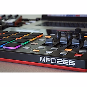 AKAI Professional MPD226 - USB MIDI Controller with 16 RGB MPC Drum Pads, Fully-Assignable Production-Ready Controls, and Production Software Package