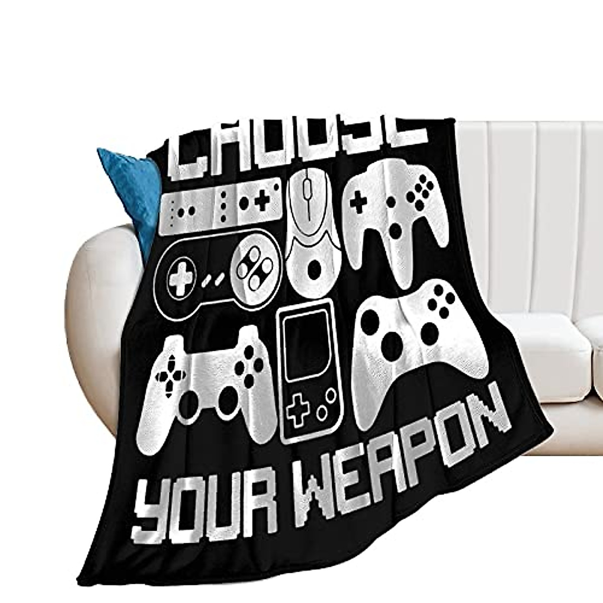 Gamer Gifts Throw Blanket Video Game Gaming Room Decor Funny Gaming Gifts for Men Boys Teen Girls