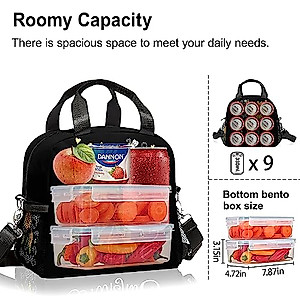 Rcekvoh Sunflower Insulated Lunch Bag Girls You are My Sunshine Gifts Thermal Lunch Box for Women Portable Lunch Tote Bag for School Work with Adjustable Shoulder Strap