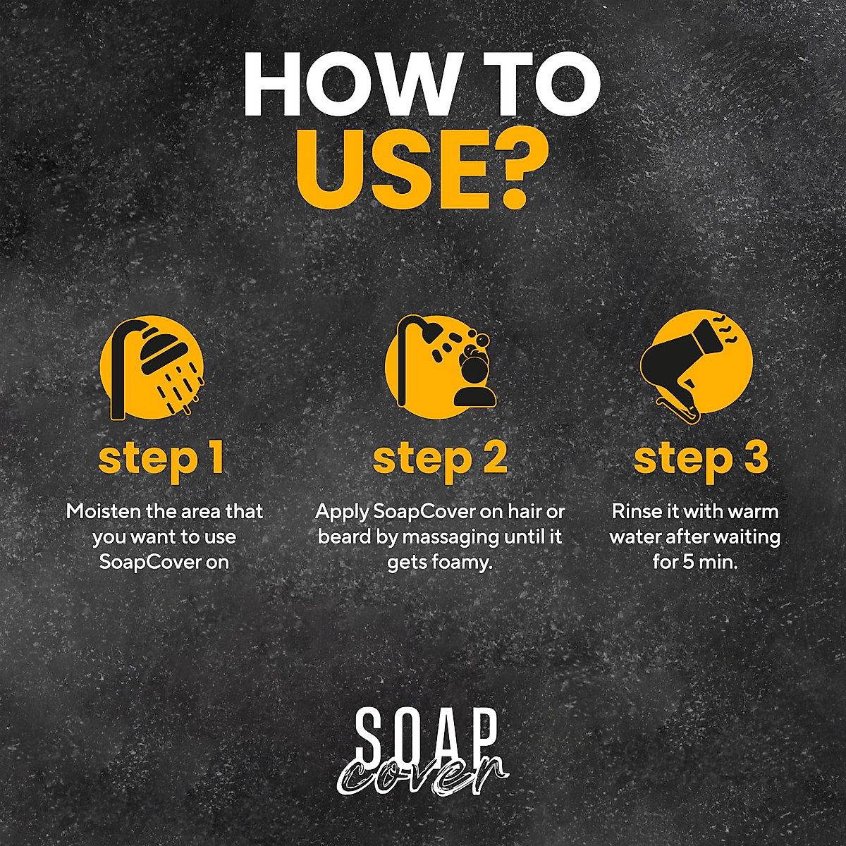 Soap Cover Black Soap for Gray Hair, Gray Hair Reverse Bar Shampoo, 1.7 Oz