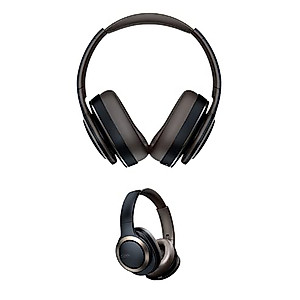 Cleer Audio, Enduro ANC Noise Cancelling Headphones, Long Lasting 60 Hour Battery, Ambient Sound Levels, Bluetooth Headphones, Smart Controls App - Dark Navy