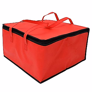 Thermal Food Bag Insulated Food Delivery Bag Insulated Pizza Delivery Bags Grocery Shopping Bags Thermal Tote Cooler Keep Food Warm Catering Bags for Seafood Cake Hot Food
