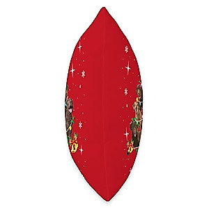 Chesapeake Bay Retriever Christmas Tree Pajama Chesapeake Bay Retriever Christmas Tree Lights Xmas Pajama Throw Pillow, 16x16, Multicolor