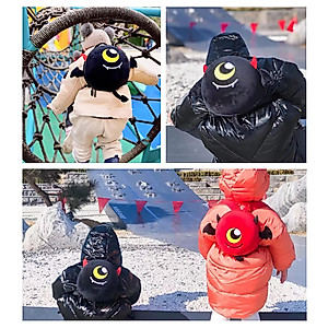 TONG&HIN.Y Toddler Safety Harness Backpack with Leash,Little Kid Anti Lost Leash Backpack Boys Girls,Kids Baby Harenss Backpack(Black)