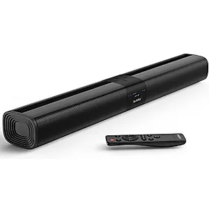 Saiyin Sound Bars for TV, 24 Inches Sound Bar with HDMI(ARC), Optical, AUX and Bluetooth Inputs, Soundbar for TV and Surround Sound System