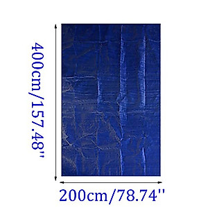 GorNorriss Pool Ground Cloth for Above Ground Pools, Rectangle Swimming Pool Mat, Pool Cover for Garden Outdoor Paddling Family Pools, Waterproof, Breathable, Blue (2M x 4M)