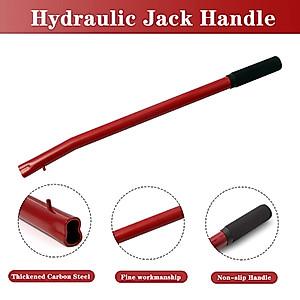 2.5 ton Horizontal Hydraulic Jack Handle Jack Pole Lever Automotive car Jack Accessorie (Black)