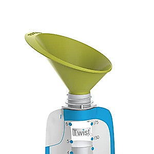 Kiinde Twist Pouch and Foodii System 2-Piece Funnel Set for Breast Milk, Formula, Baby Food, Water, Purees, Solids, Wide Funnel Allows for Mess-Free Pouring and Filling