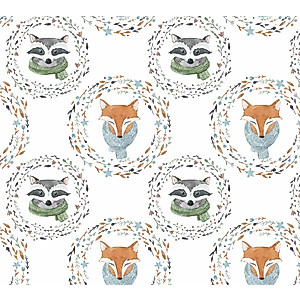 Stesha Party Woodland Wrapping Paper Baby Shower Birthday Gift Wrap - 30 x 20 Inch (3 Sheets)