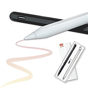 Uogic 2 Pack iPad Pen Stylus Apple Pen with Palm Rejection, Tilt, Magnetic, iPad Pencil Compatible with (2018-2022) Apple iPad Pro 11/12.9", iPad 6/7/8/9/10th, iPad Mini 5/6, iPad Air 3/4/5th Gen
