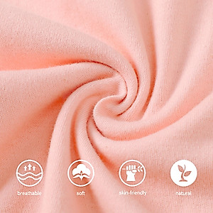 ROMPERINBOX Baby Girl Onsies 0-3 Months 3-6 6-9 9-12 12-18 18-24 Months Girls Boys Peter Pan Short Sleeve Bodysuit(Pink,3-6 Months)