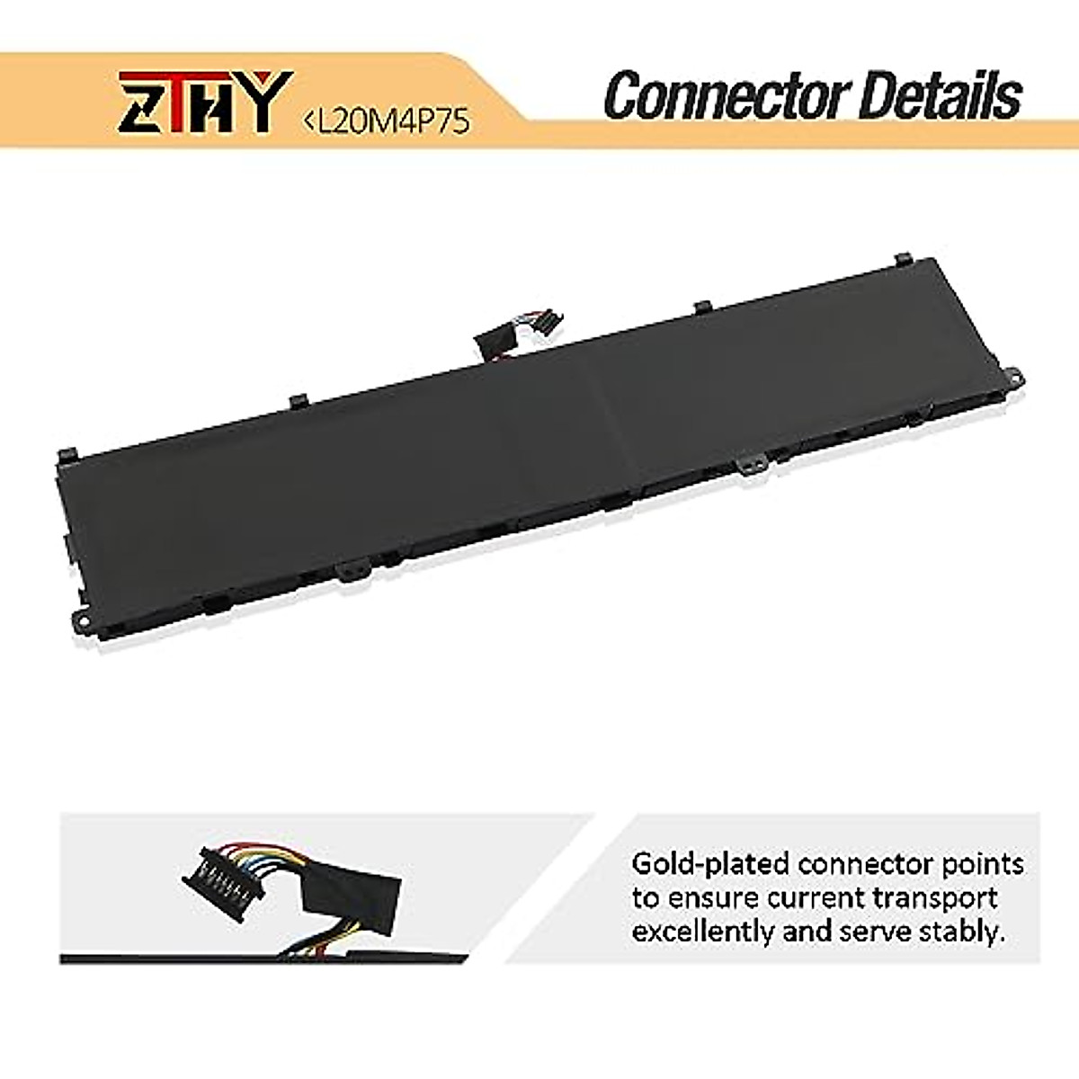 ZTHY L20M4P75 L20D4P75 Laptop Battery Replacement for Lenovo ThinkPad P1 Gen 4 20Y3 20Y4 / P1 Gen 5 / ThinkPad X1 Extreme 4th Gen 20Y5 / X1 Extreme Gen 5 Series SB11B79215 SB11B79216 15.48V 90Wh 4Cell