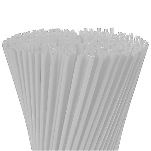 S & L Straw Company - Bulk Pack of 250 Clear Colored Plastic Drinking Straws - Disposable Kid Friendly, Colorful Party Fun Straws