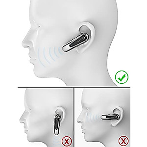 Link Dream Bluetooth Earpiece Wireless CVC8.0 Headset for Cell Phone Dual Mic Noise Canceling Handsfree Phone Earpiece with Mute 20Hrs Talk Time 180 Days Standby for iPhone Android Home Office Driving